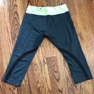 Kyodan | Pants & Jumpsuits | Kyodan Yellow Grey Leggings Capri | Poshmark